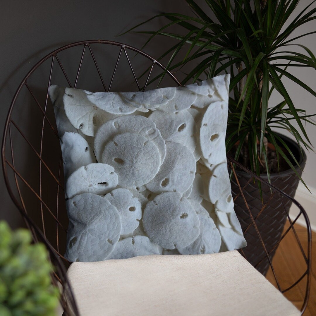Sand Dollar Throw Pillow, Coastal Home Decor, Nautical Decor ...