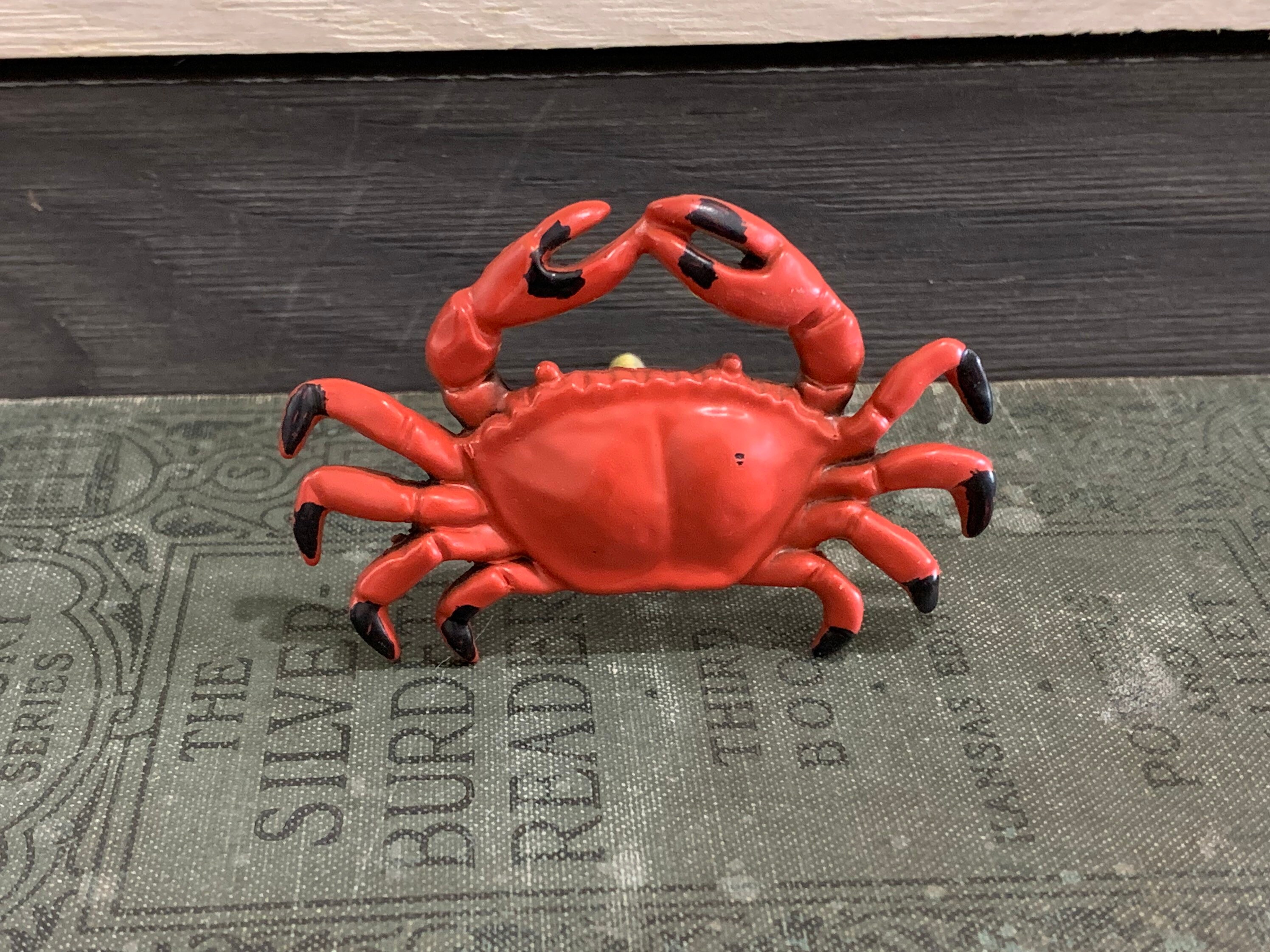 Red Crab Knob Metal Red Crab Knob Nautical Dresser Drawer | Etsy