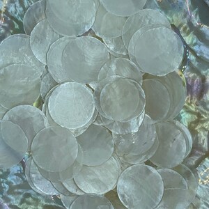 Capiz Shells Round 1" - Flat Shells - Natural Cream Capiz - Beach ...