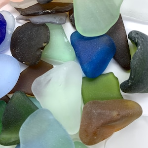 Large Sea Glass Beach Glass Ocean Tumbled Sea Glass Frosty Sea Glass ...