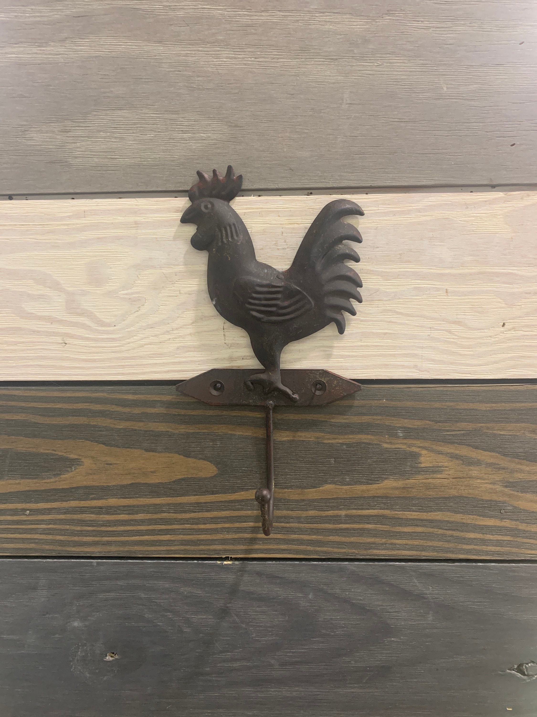 Metal Rooster Wall Hanger Farm House Wall Hanger Coatroom - Etsy