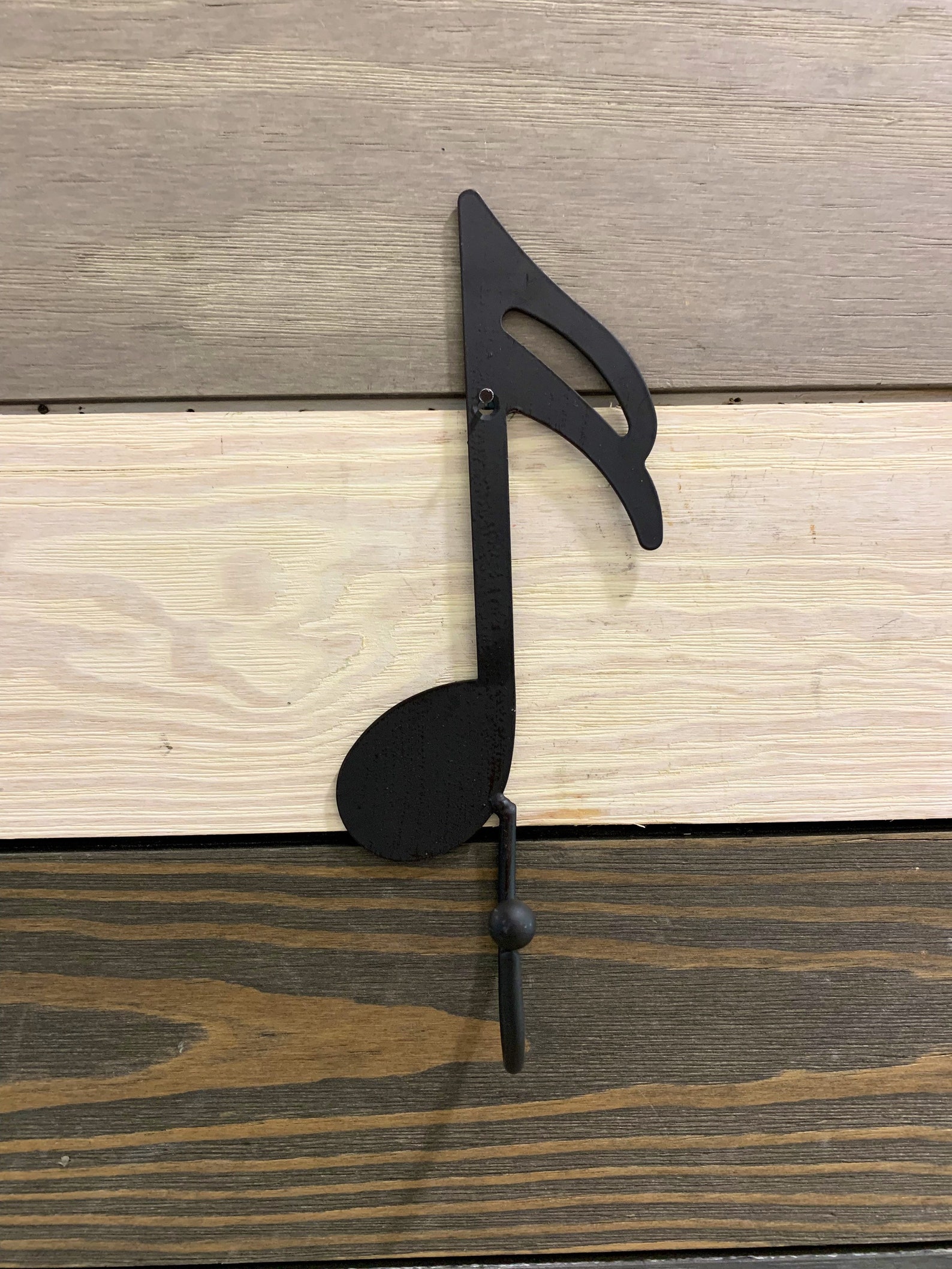 Music Note Metal Wall Hook, Wall Decor, Music Lover Themed Decor, Music ...