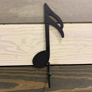 Music Note Metal Wall Hook, Wall Decor, Music Lover Themed Decor, Music ...