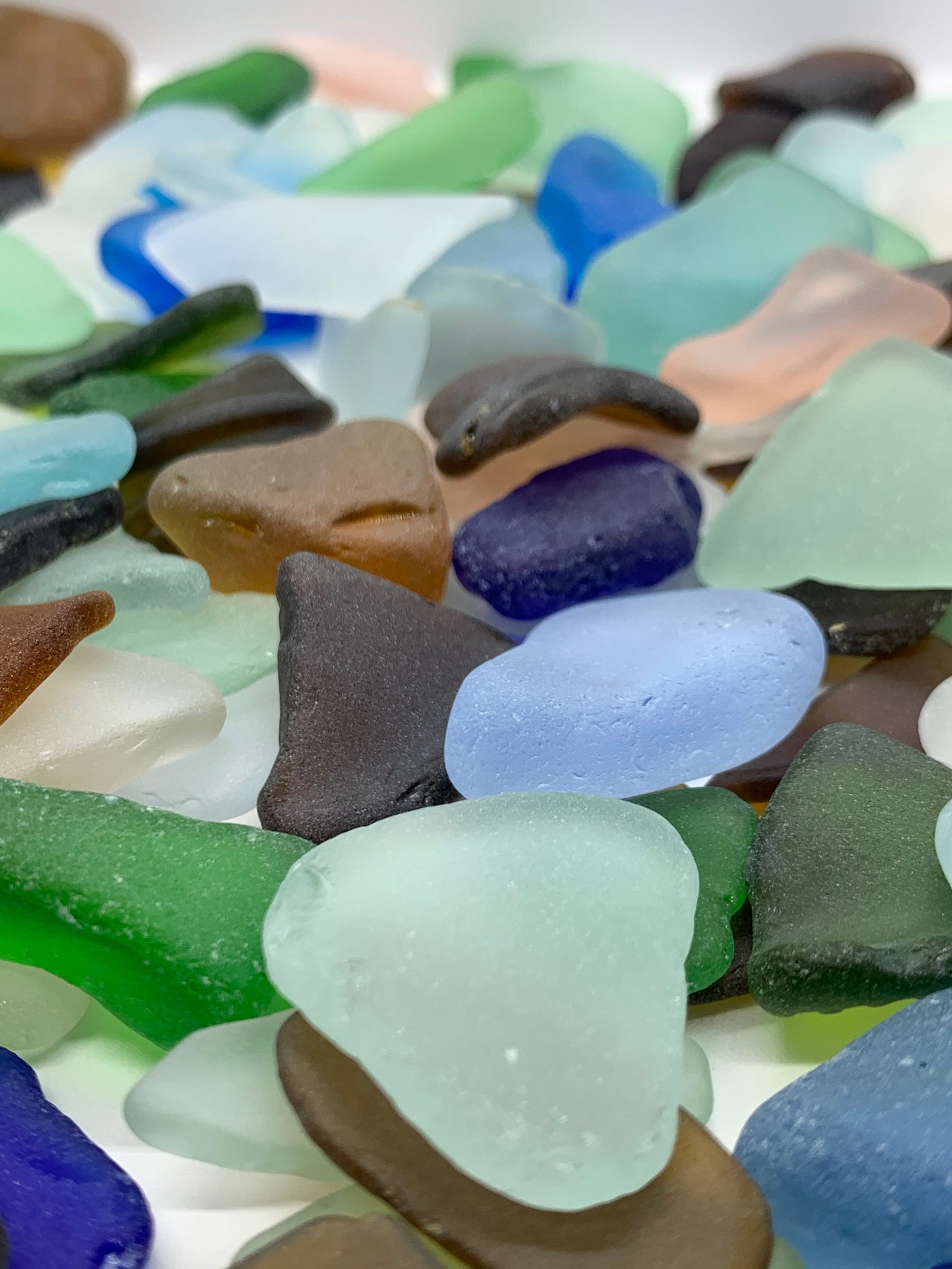 Large Sea Glass Beach Glass Ocean Tumbled Sea Glass Frosty Sea Glass ...