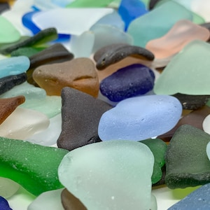 Large Sea Glass Beach Glass Ocean Tumbled Sea Glass Frosty Sea Glass ...