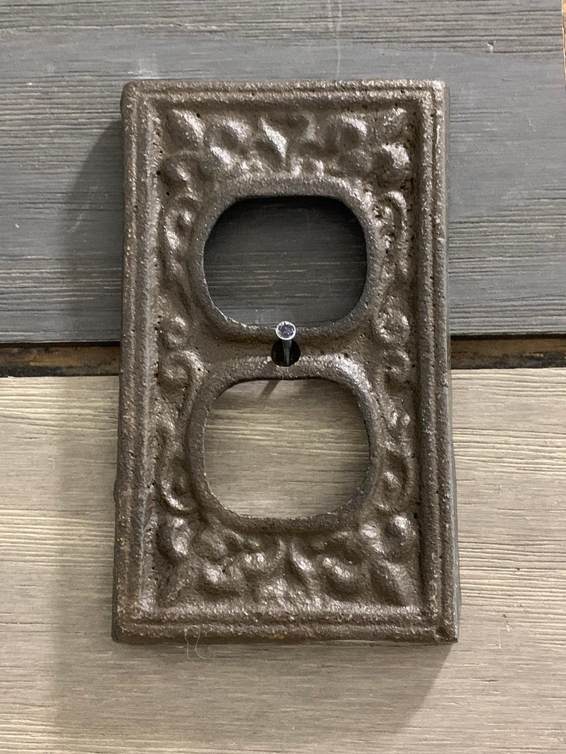 Cast Iron Outlet Cover, Decorative Outlet Cover, Cast Iron Outlet Plate ...