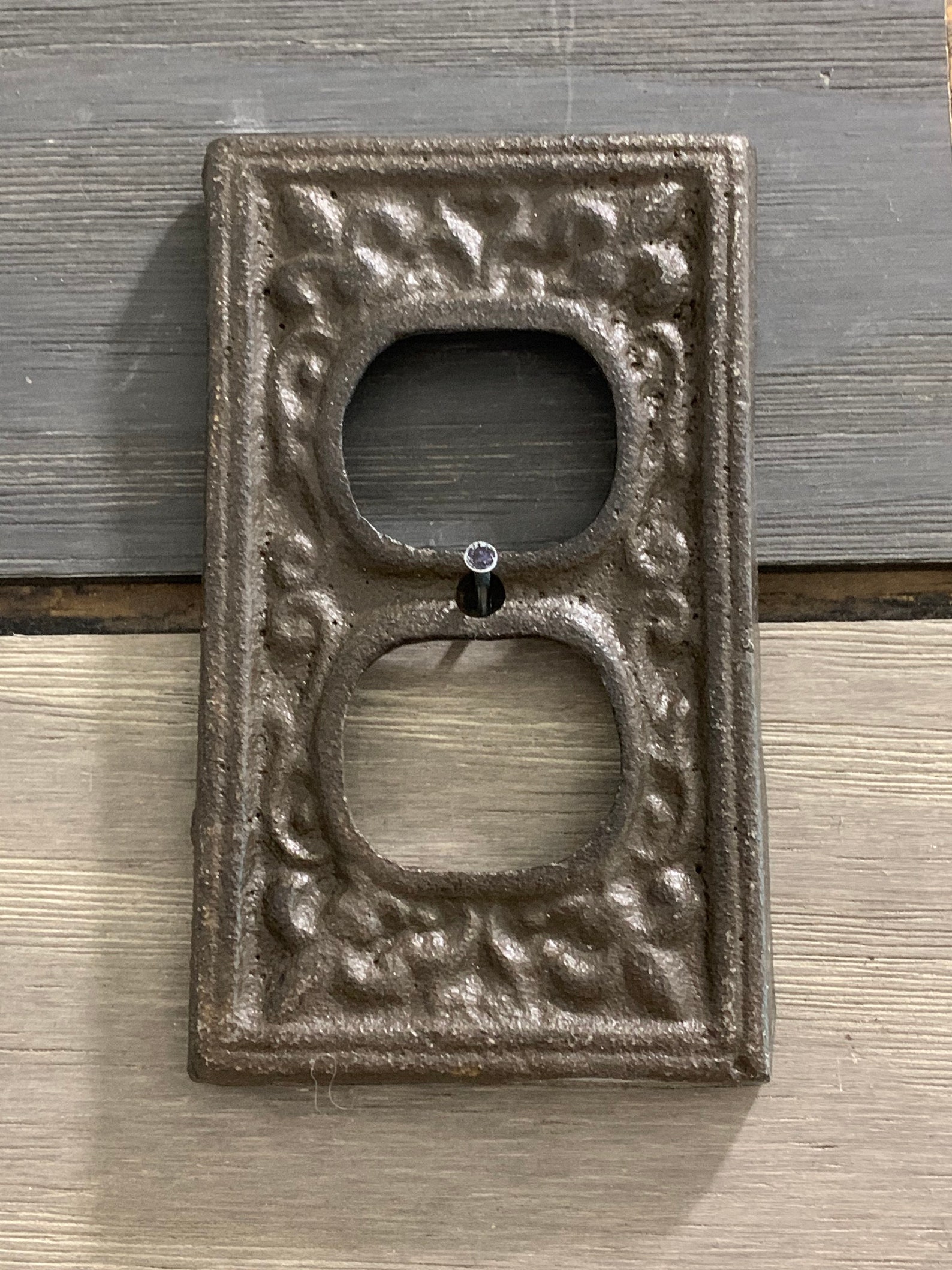 Cast Iron Outlet Cover, Decorative Outlet Cover, Cast Iron Outlet Plate ...