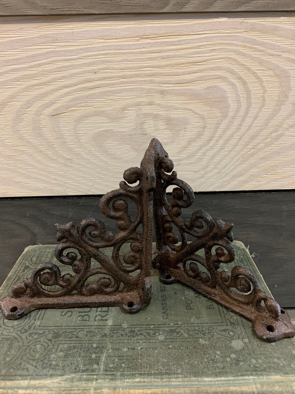 Cast Iron Shelf Bracket Rustic Iron Shelf Brackets Antique - Etsy