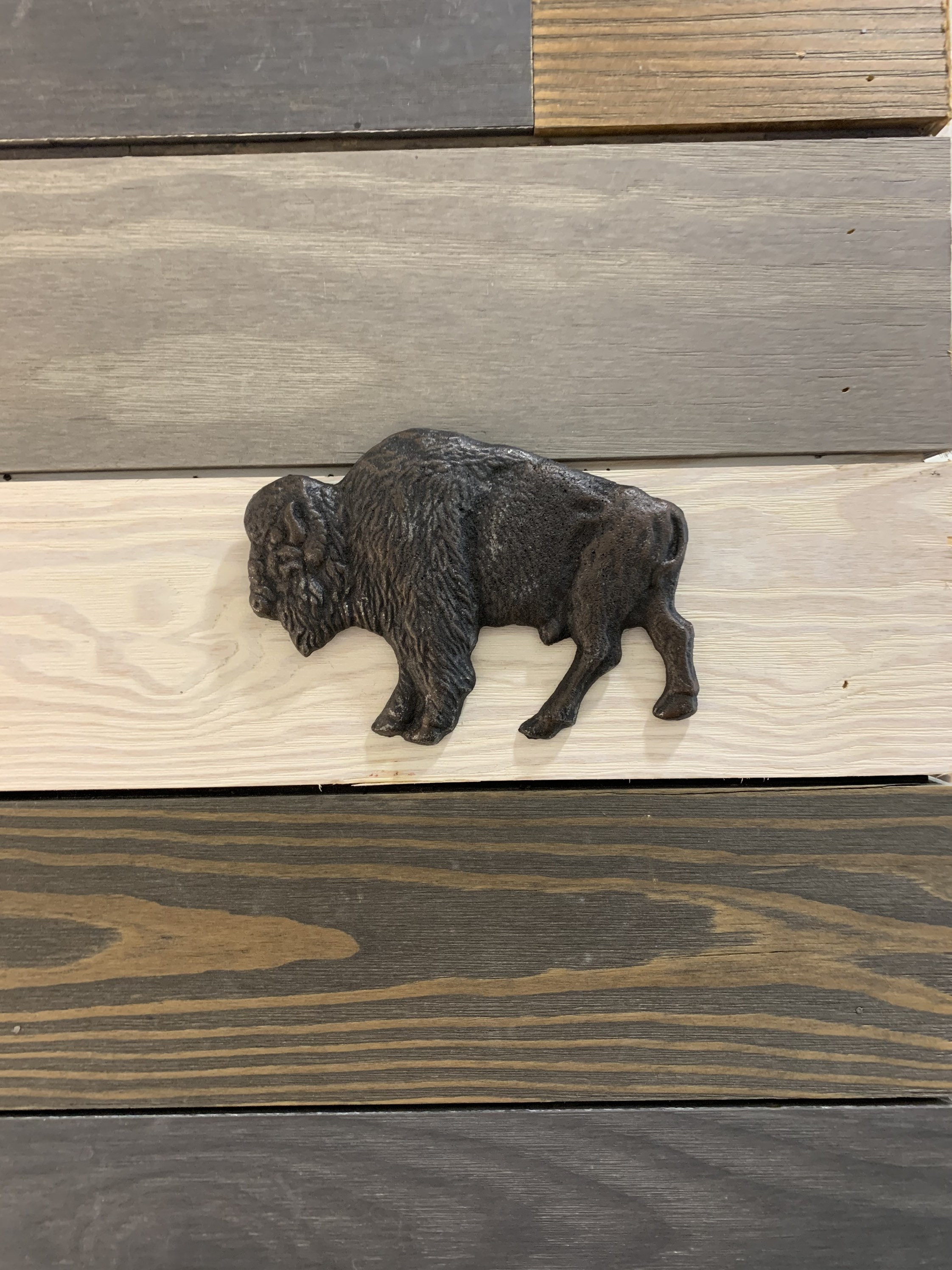 Cast Iron Bison Iron Buffalo Wall Decor Great for Any | Etsy