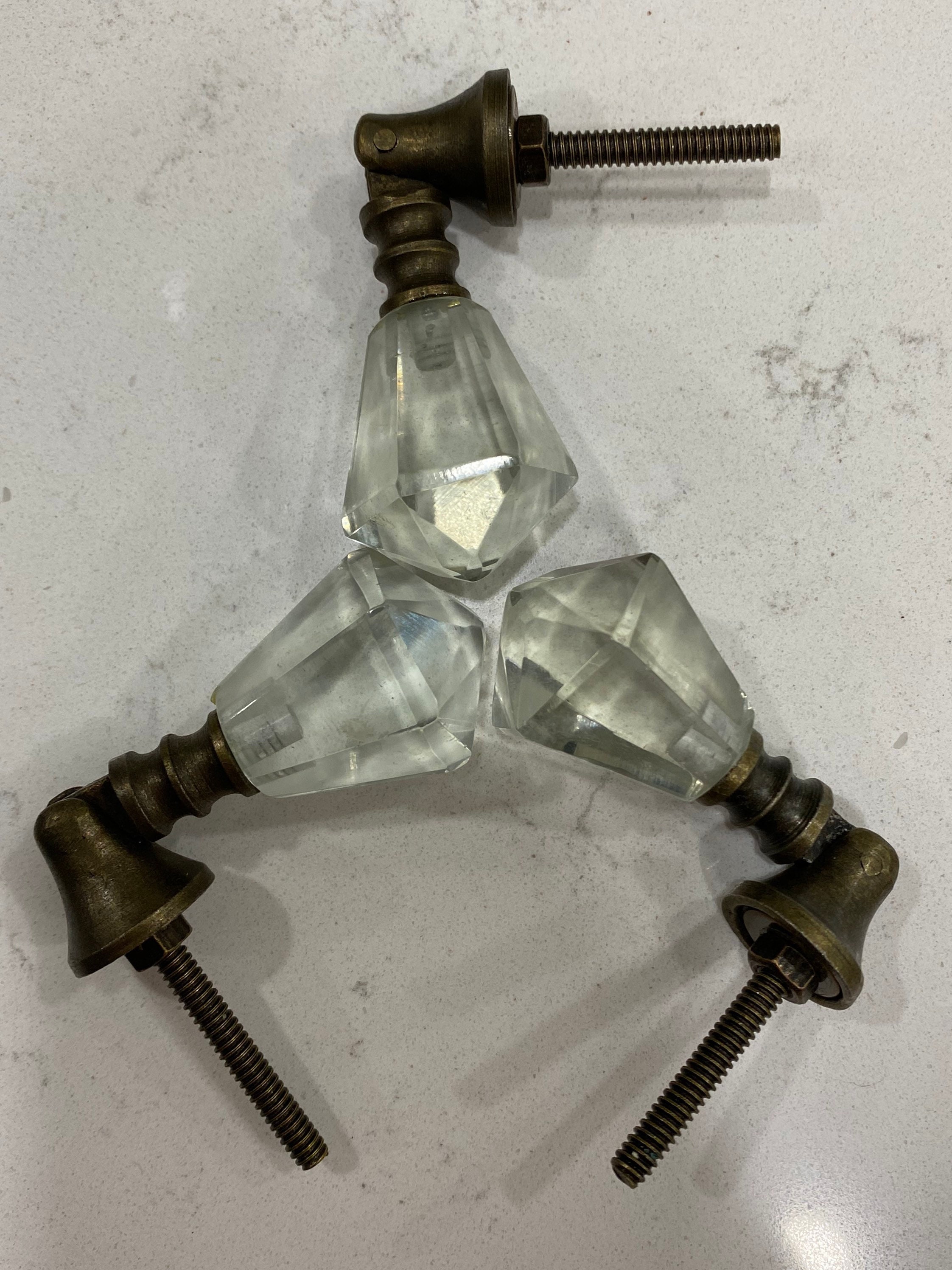 Glass Teardrop Knob, Elegant Metal Kbob, Glass Knob Dresser Pull ...