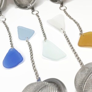 Sea Glass Tea Infuser, Tea Infuser, Authentic Sea Glass Tea Ball, Sea ...
