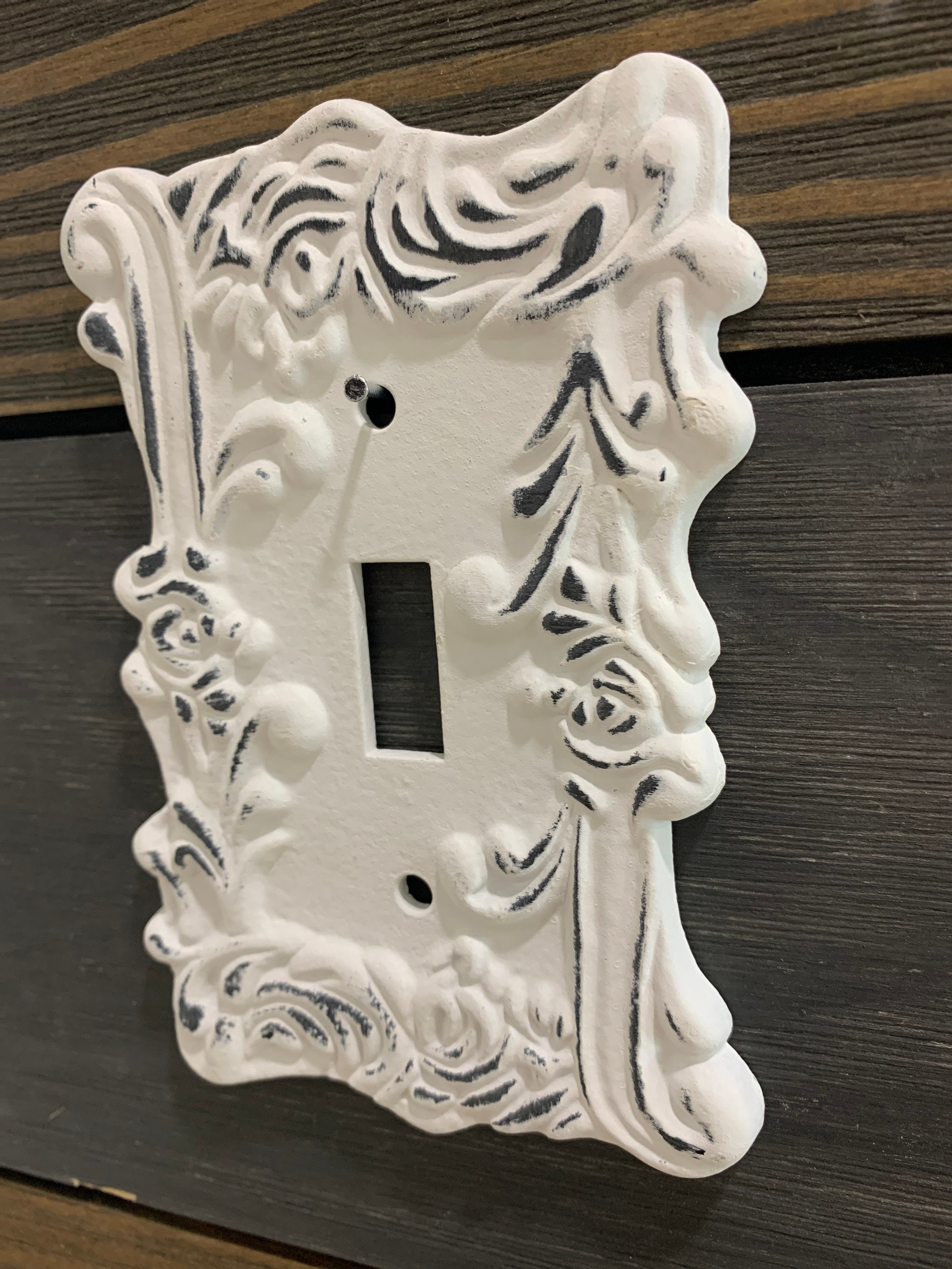 Cast Iron Switch Plate Cover Vintage Style Cast Iron Metal - Etsy