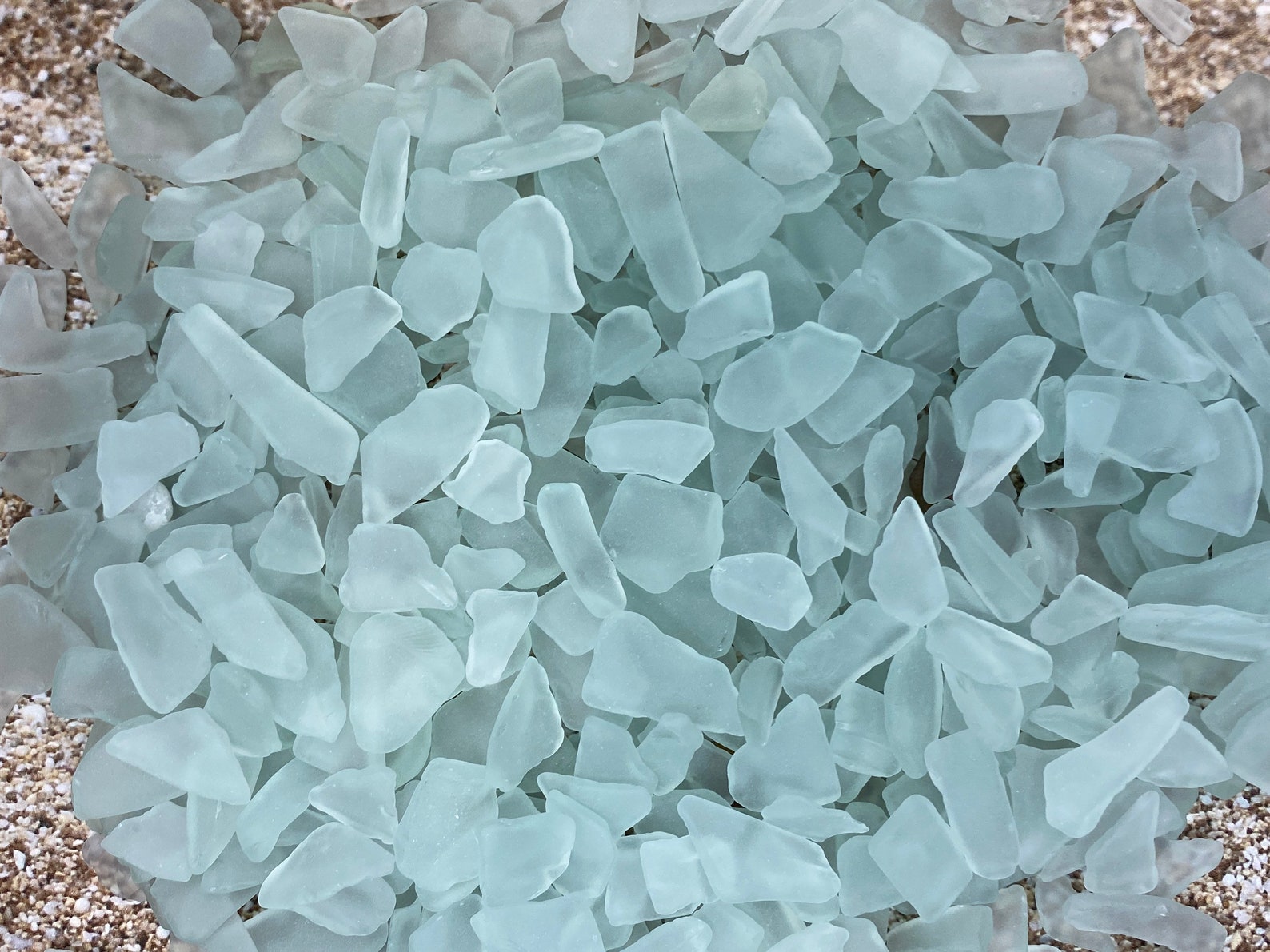 Small Aqua Light Aqua Sea Glass Jewelry Sea Glass Ocean Glass Tumbled ...