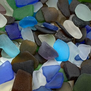Medium Sea Glass Beach Glass Frosty Tumbled Beach Glass Great for Stain ...