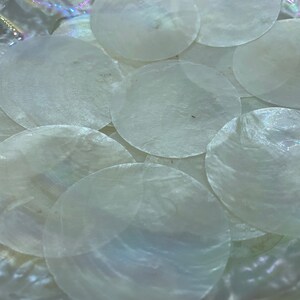 Capiz Shells Round 2" - Flat Shells - Natural Cream Capiz - Beach ...