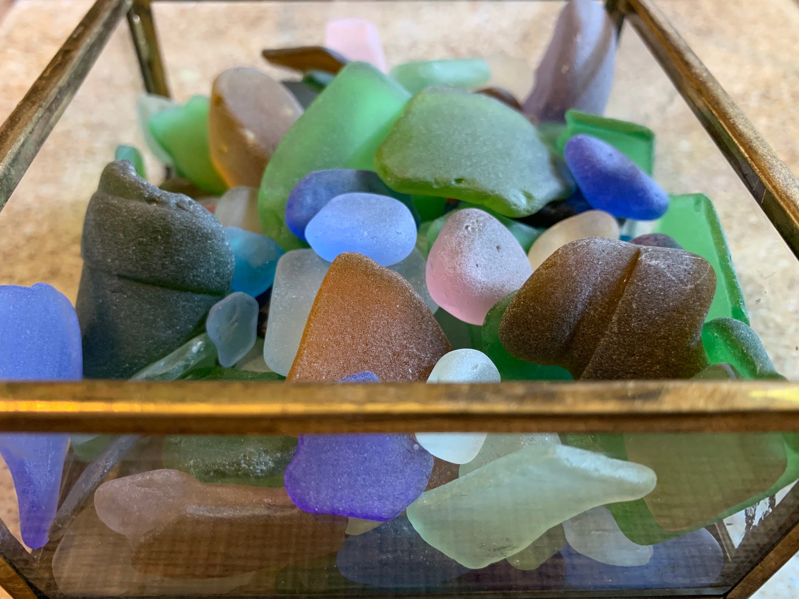 40 Pieces Mixed Sizes of Sea Glass Authentic Beach Real Ocean - Etsy