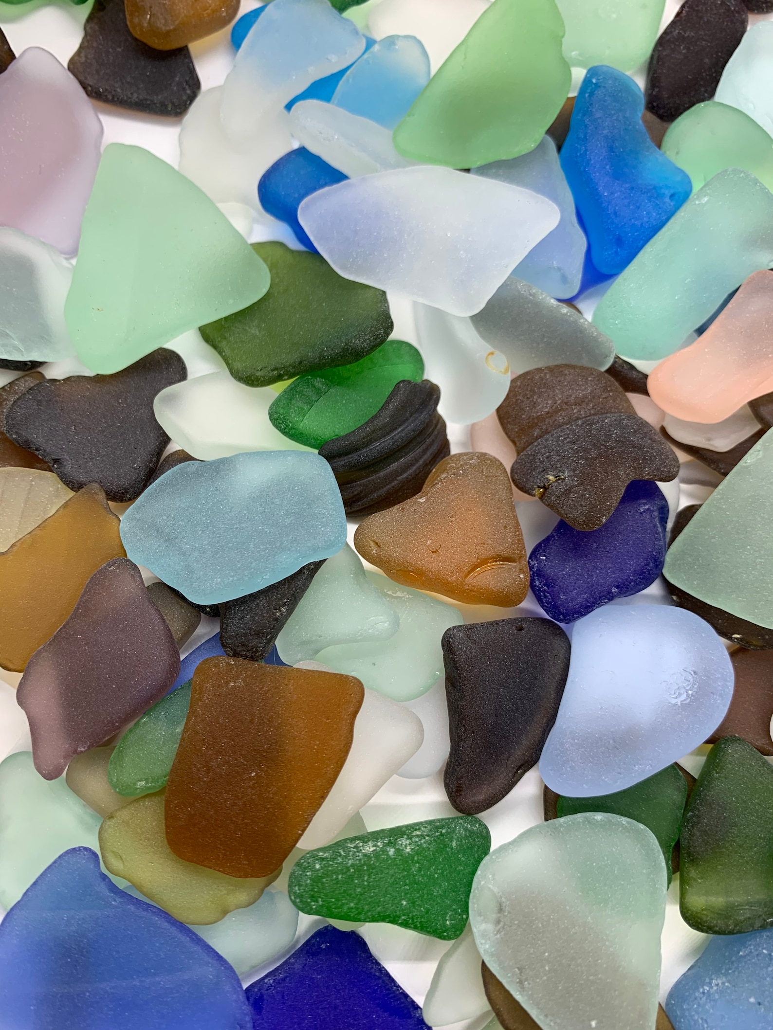 Large Sea Glass Beach Glass Ocean Tumbled Sea Glass Frosty Sea Glass ...