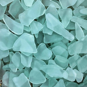 Aqua Light Aqua Sea Glass Beach Glass Ocean Tumbled Beach Glass Bulk ...