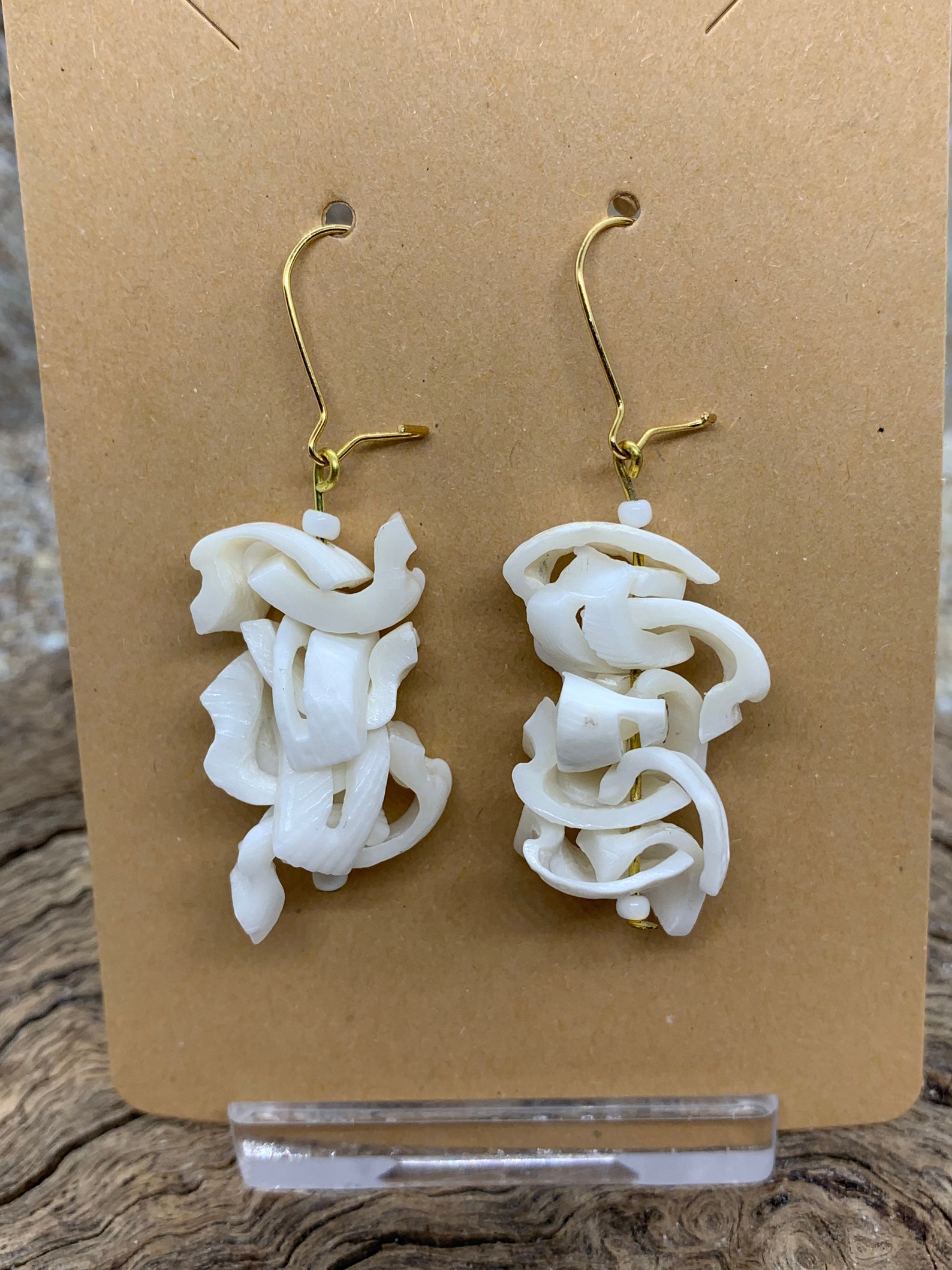 White Puka Shell Earrings | Sea Shell Jewelry | Puka Sea Shells ...