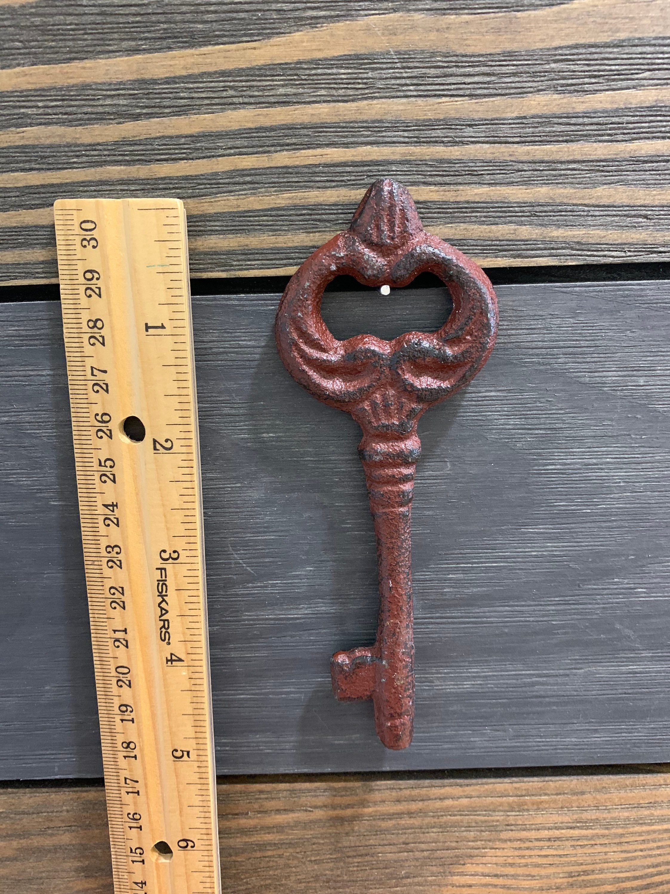 Cast Iron Colorful Key Rustic Vintage Key Beautiful Skeleton | Etsy