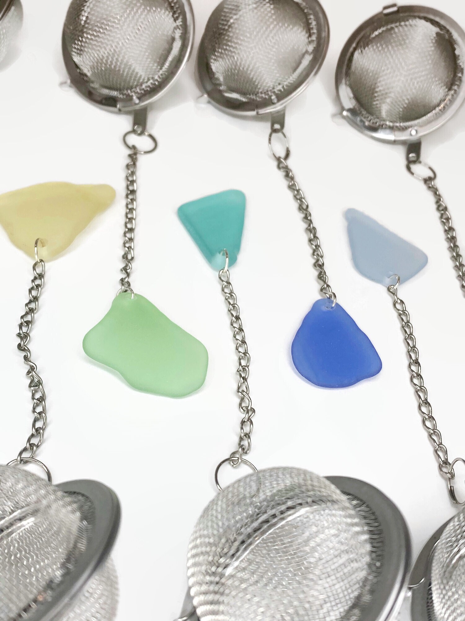 Sea Glass Tea Infuser, Tea Infuser, Authentic Sea Glass Tea Ball, Sea ...