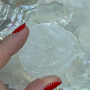 Capiz Shells Round 2" - Flat Shells - Natural Cream Capiz - Beach ...