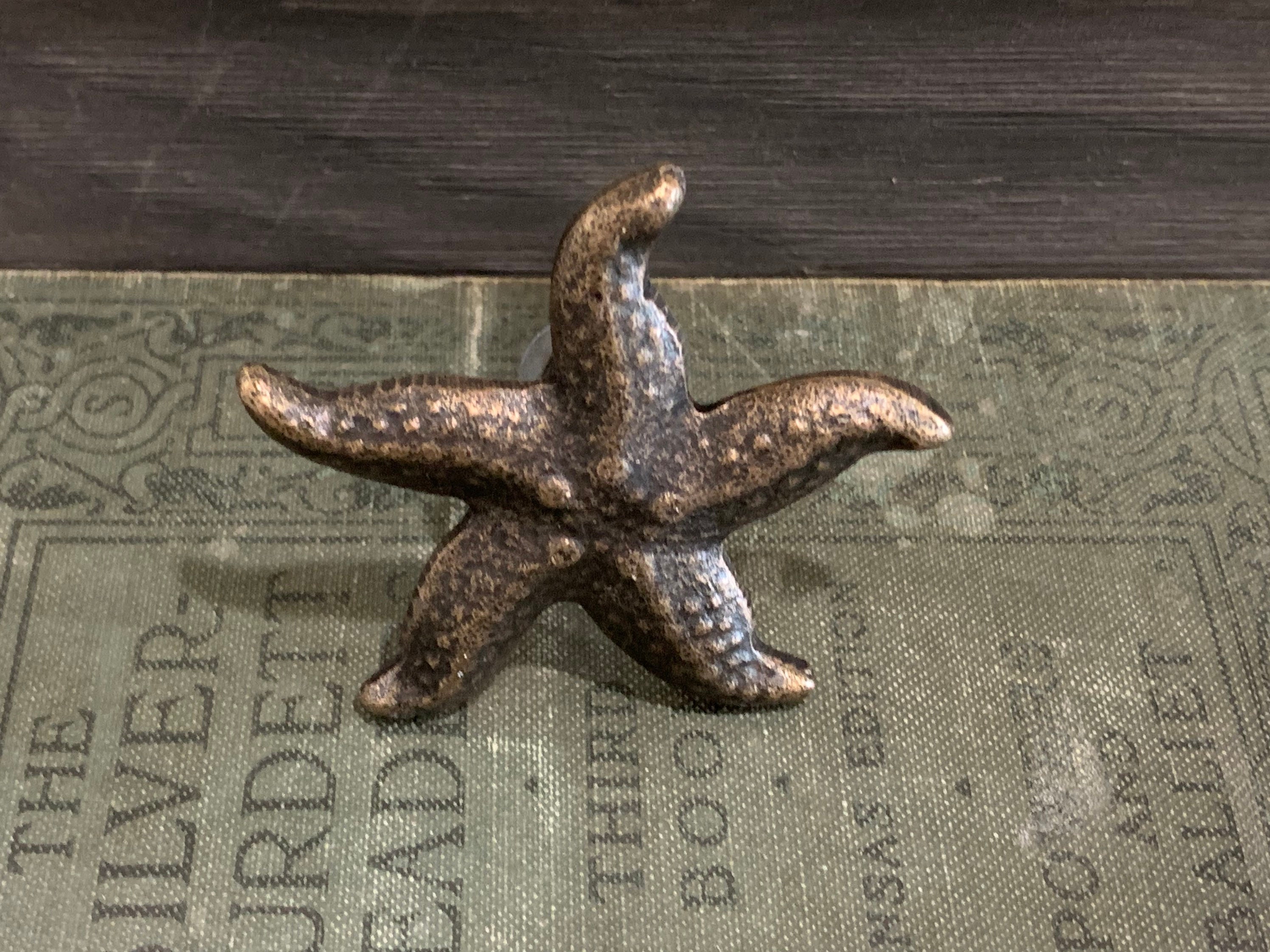 Starfish Knob Metal Starfish Knob Nautical Dresser Drawer | Etsy