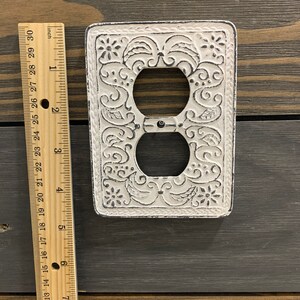 Cast Iron Outlet Cover, Decorative Outlet Cover, Cast Iron Outlet Plate ...
