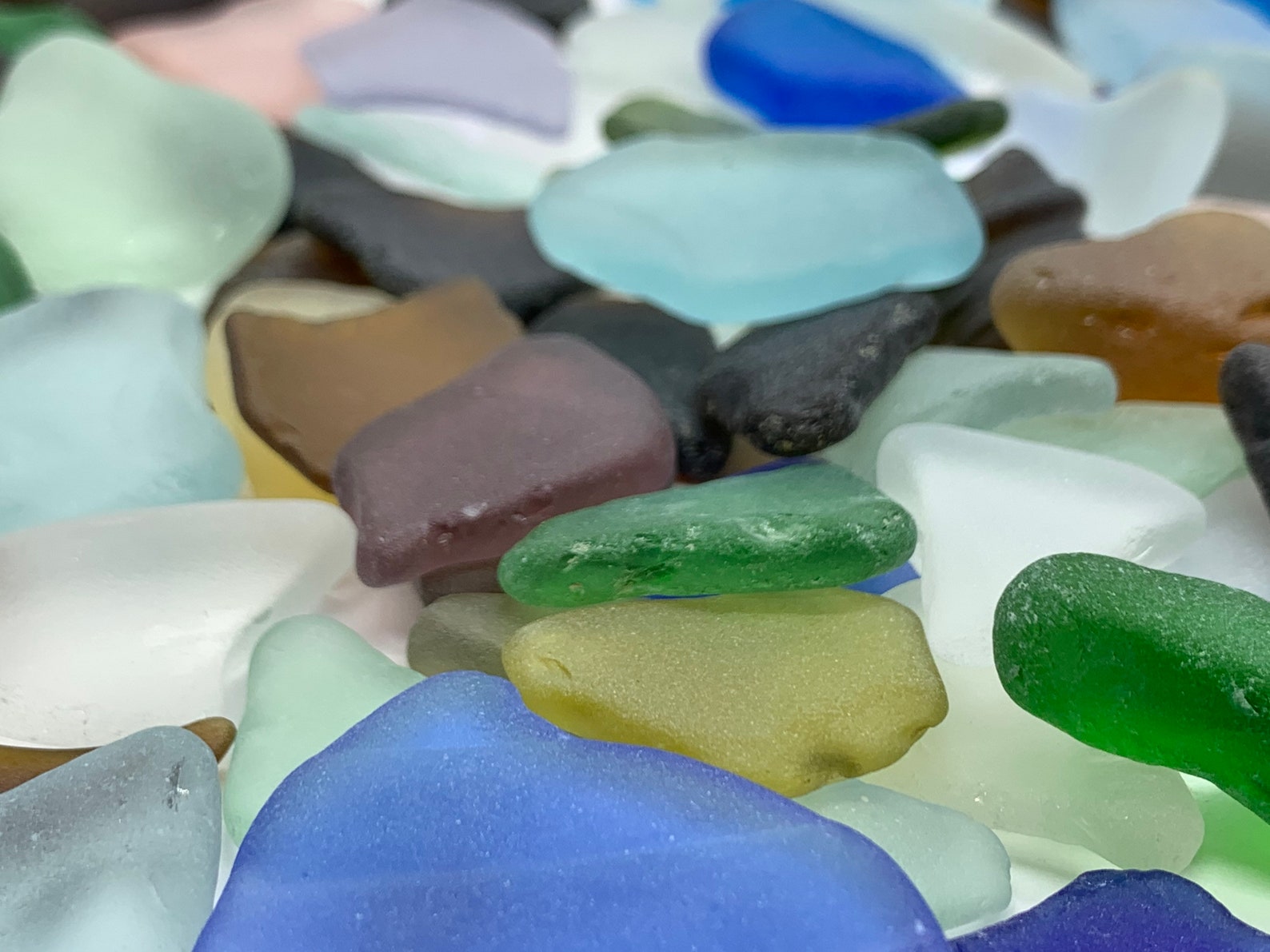Large Sea Glass Beach Glass Ocean Tumbled Sea Glass Frosty Sea Glass ...