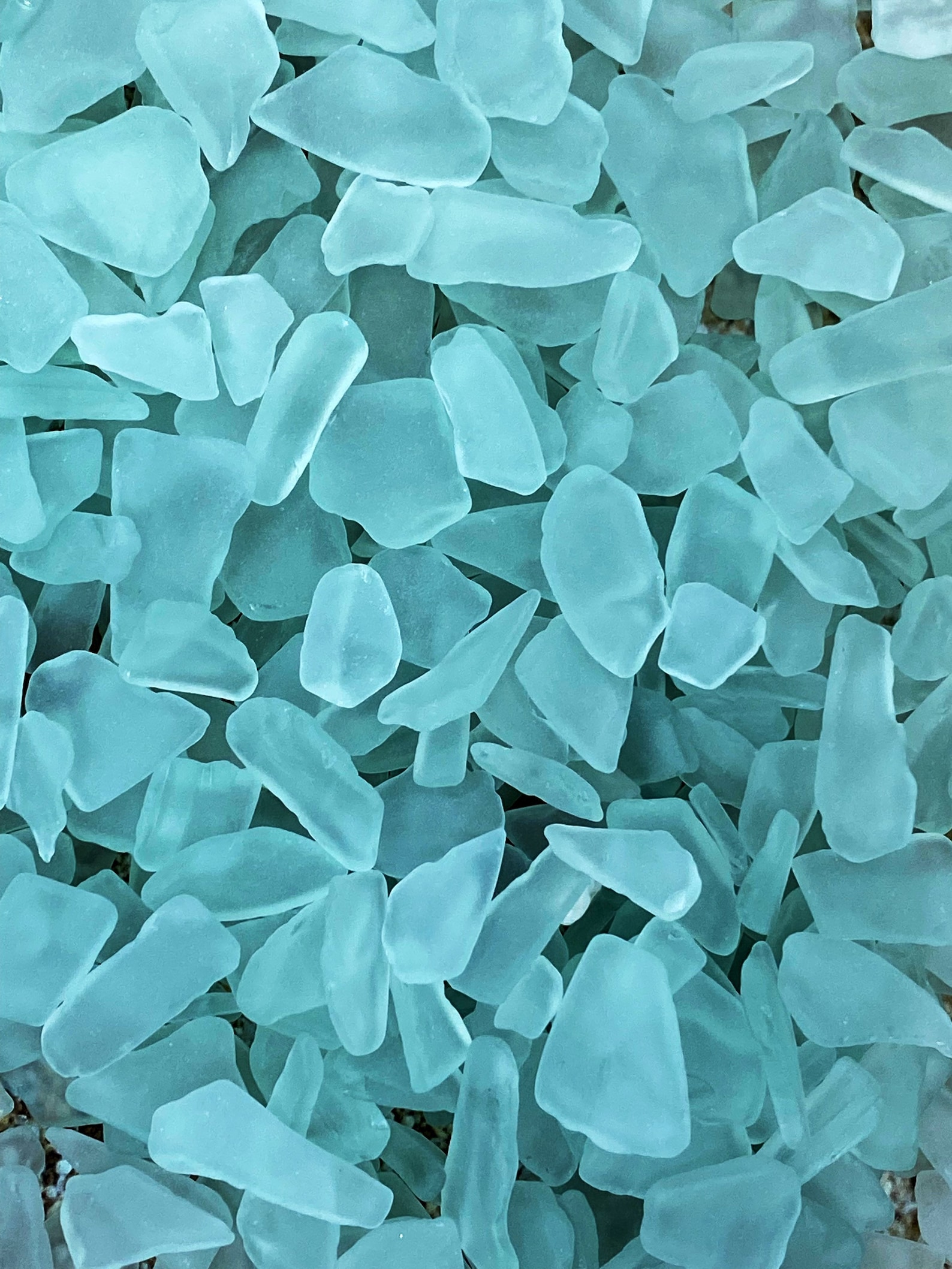 Small Aqua Light Aqua Sea Glass Jewelry Sea Glass Ocean Glass Tumbled ...