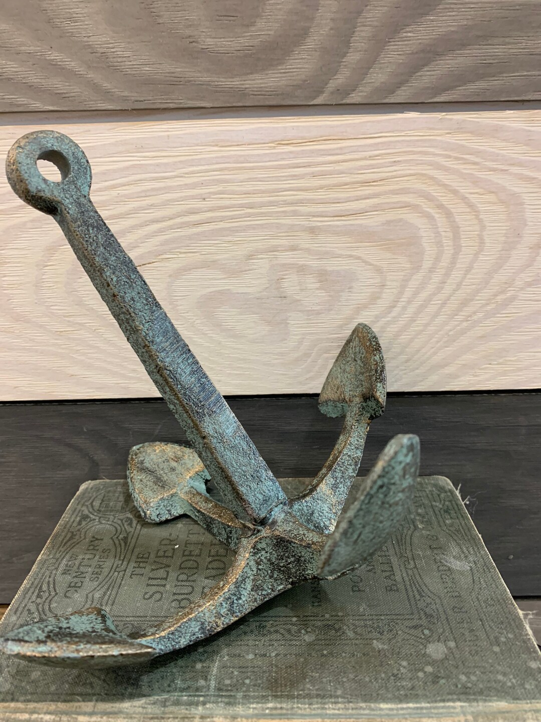 Cast Iron Patina Anchor - Home Decor - Beach Decor - Coastal - Nautical ...