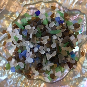 Micro Extra Small Tiny Sea Glass Frosty Beach Glass Ocean Tumbled Beach ...
