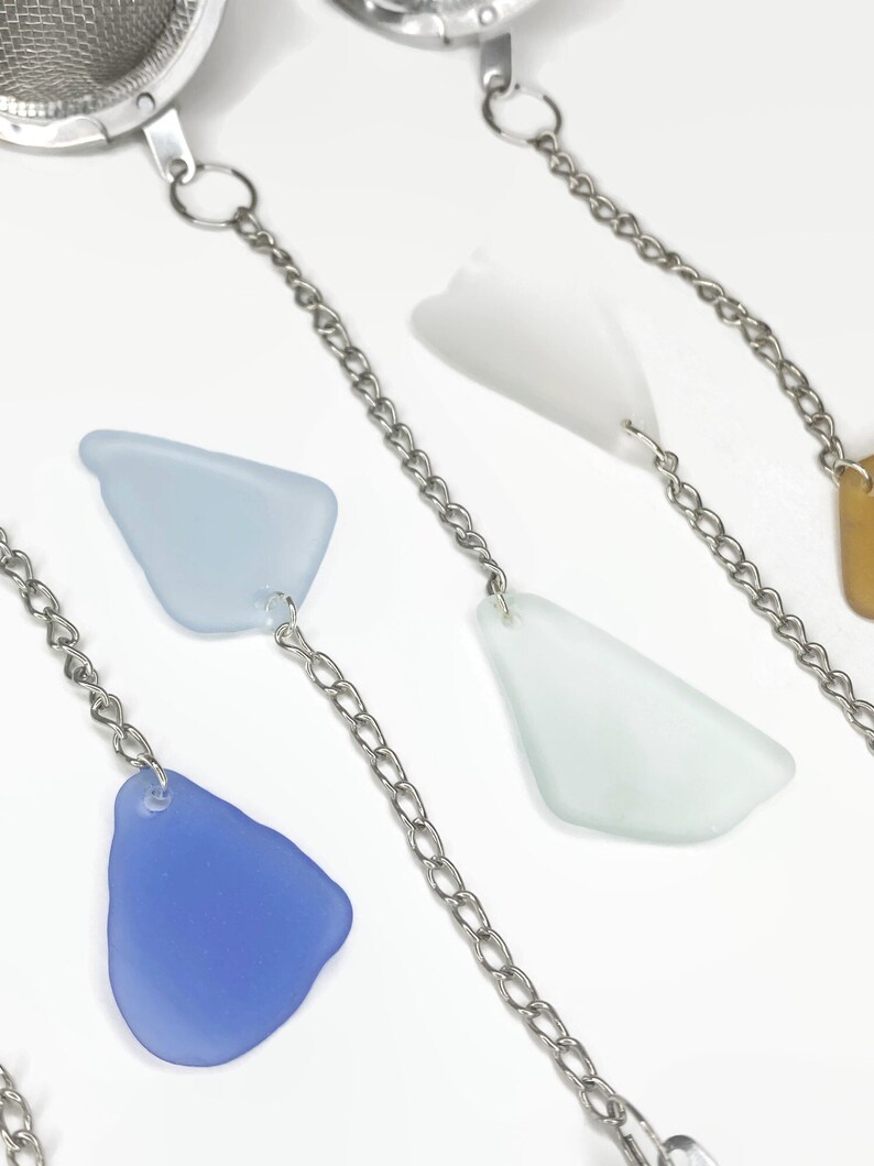 Sea Glass Tea Infuser, Tea Infuser, Authentic Sea Glass Tea Ball, Sea ...