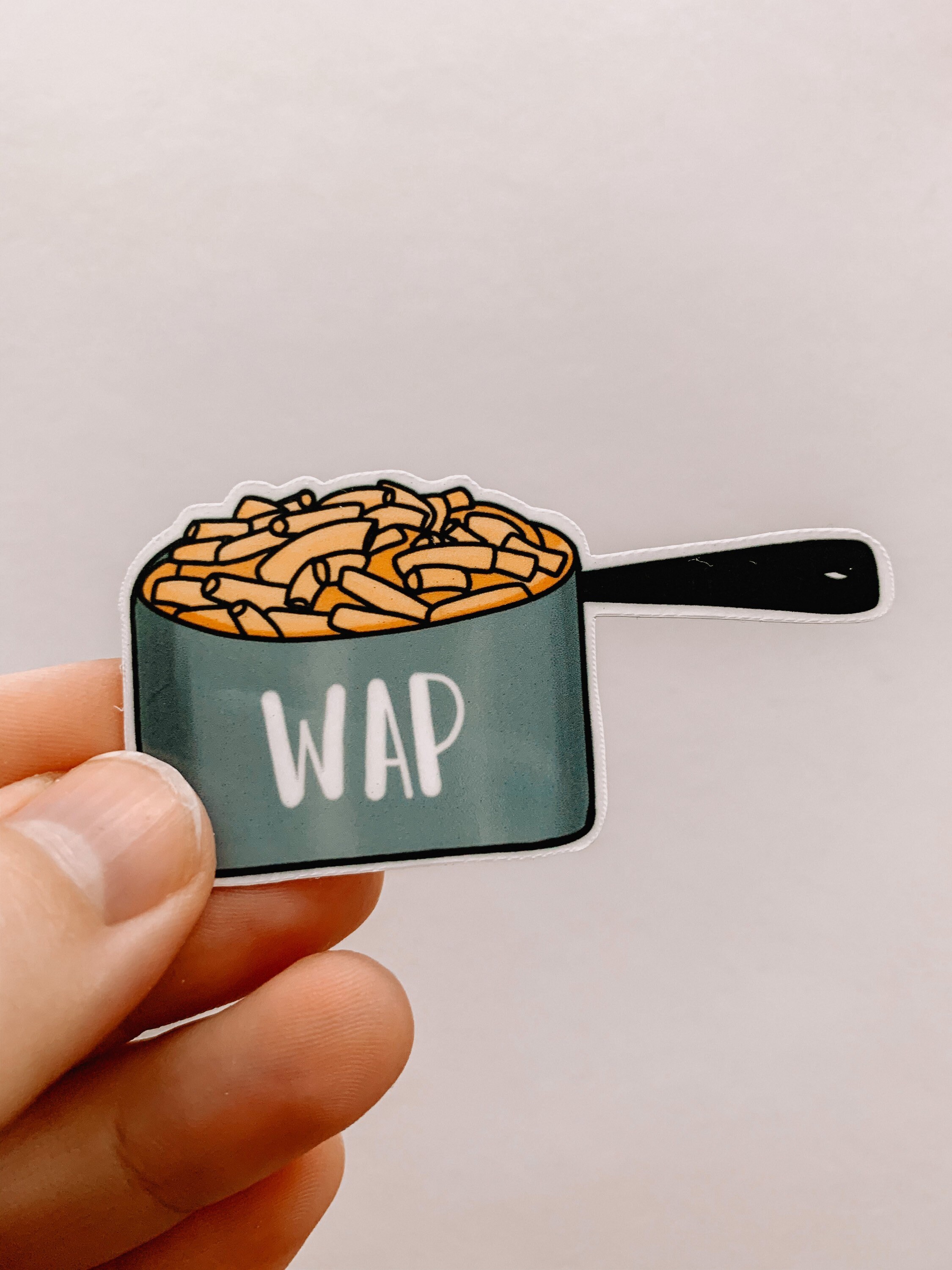 WAP Macaroni in a Pot Vinyl Glossy Waterproof Die Cut Sticker | Etsy Canada