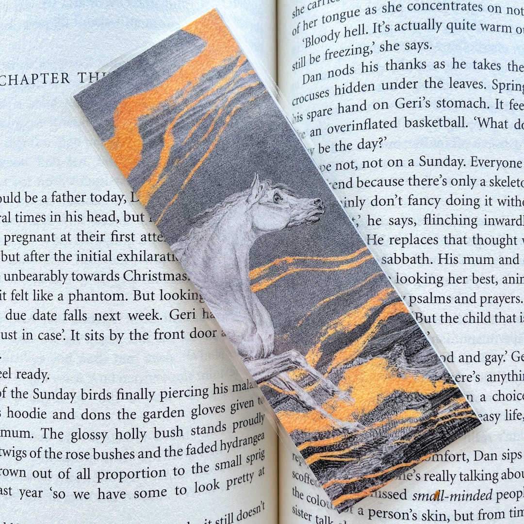 Horse Vintage Bookmark Marengo by James Ward Bookmark Gold Accents - Etsy