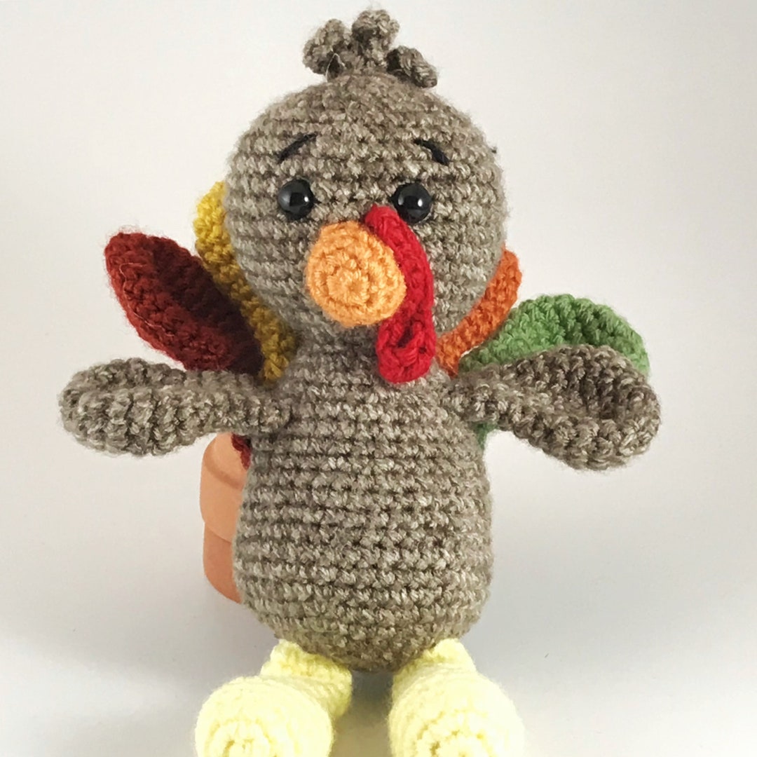 Crochet Turkey, Turkey Plushie, Amigurumi Turkey, Thanksgiving Turkey ...