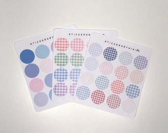 Gingham Circle - Etsy