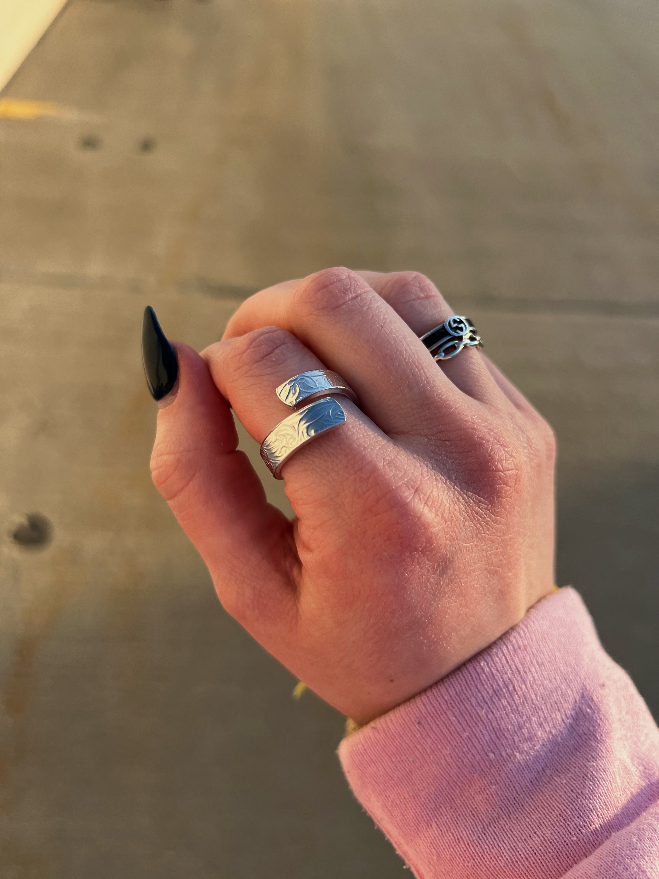 Floral Wrap Ring - Etsy