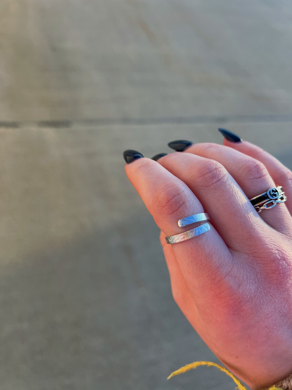Floral Wrap Ring - Etsy