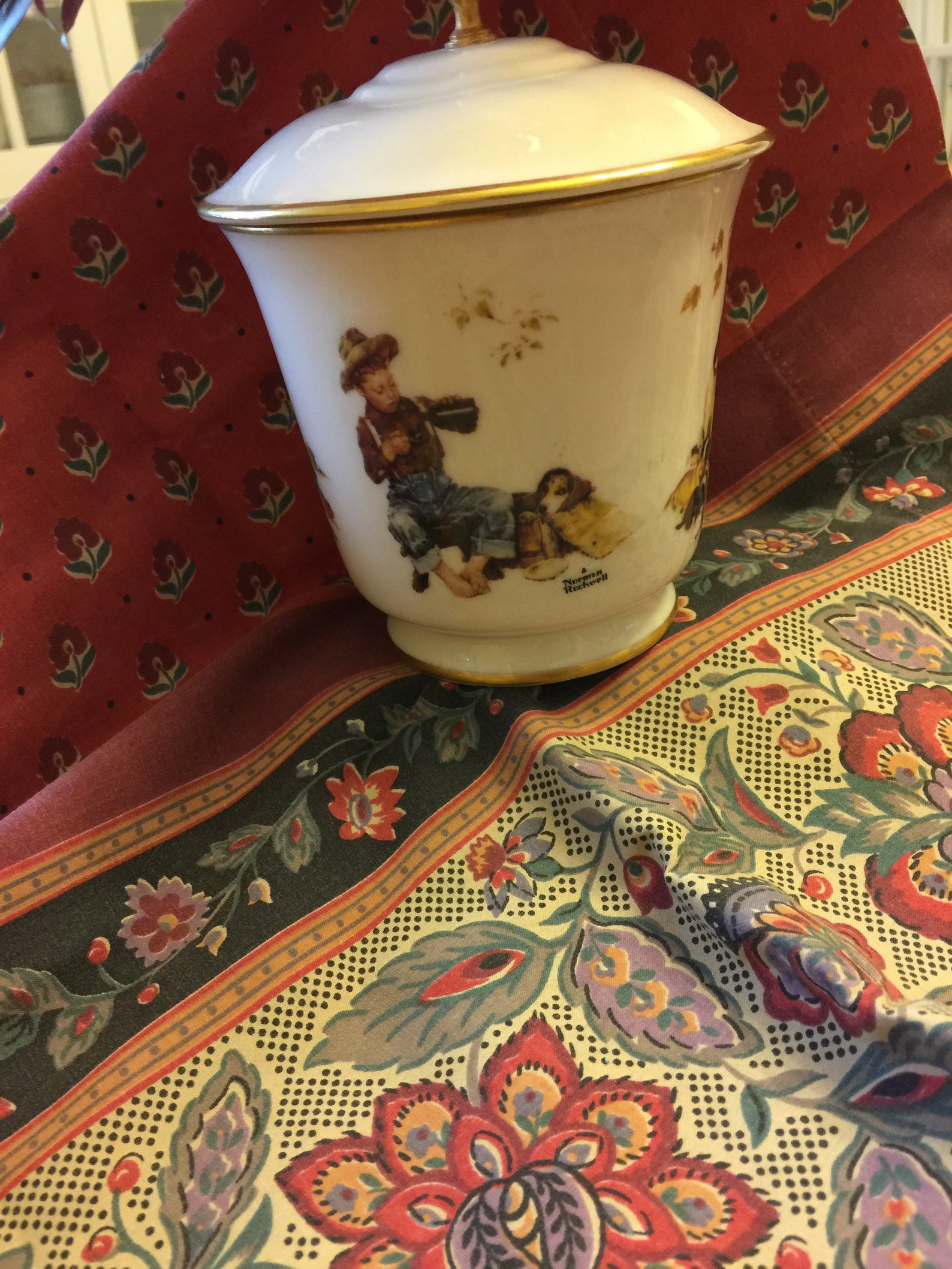 Norman Rockwell A Boy and His Dog Candy Dish - Etsy