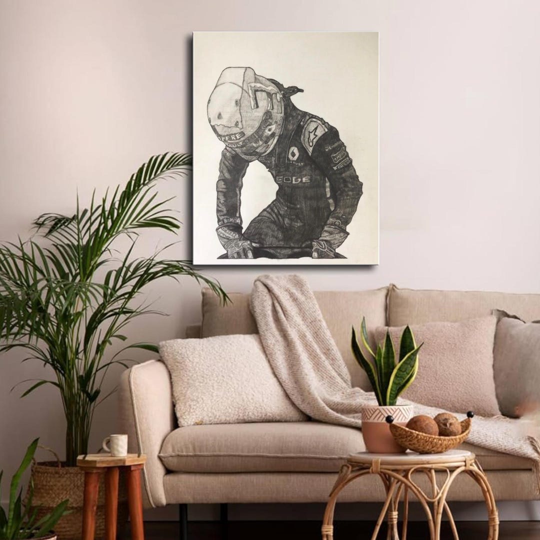 Daniel Ricciardo Formula 1 Pencil Sketch Hand-drawn F1 Art Digital ...