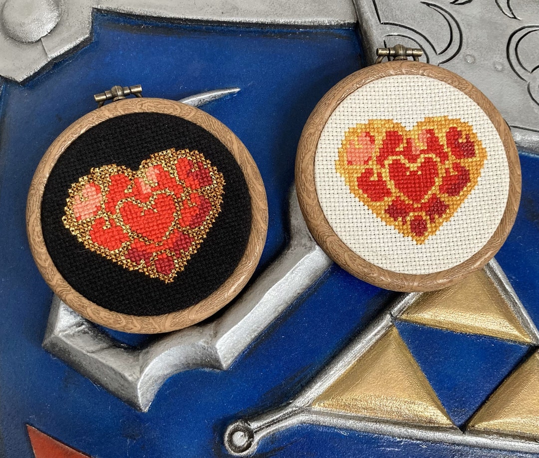 Legend of Zelda Heart Container Cross Stitch Pattern Pdf - Etsy