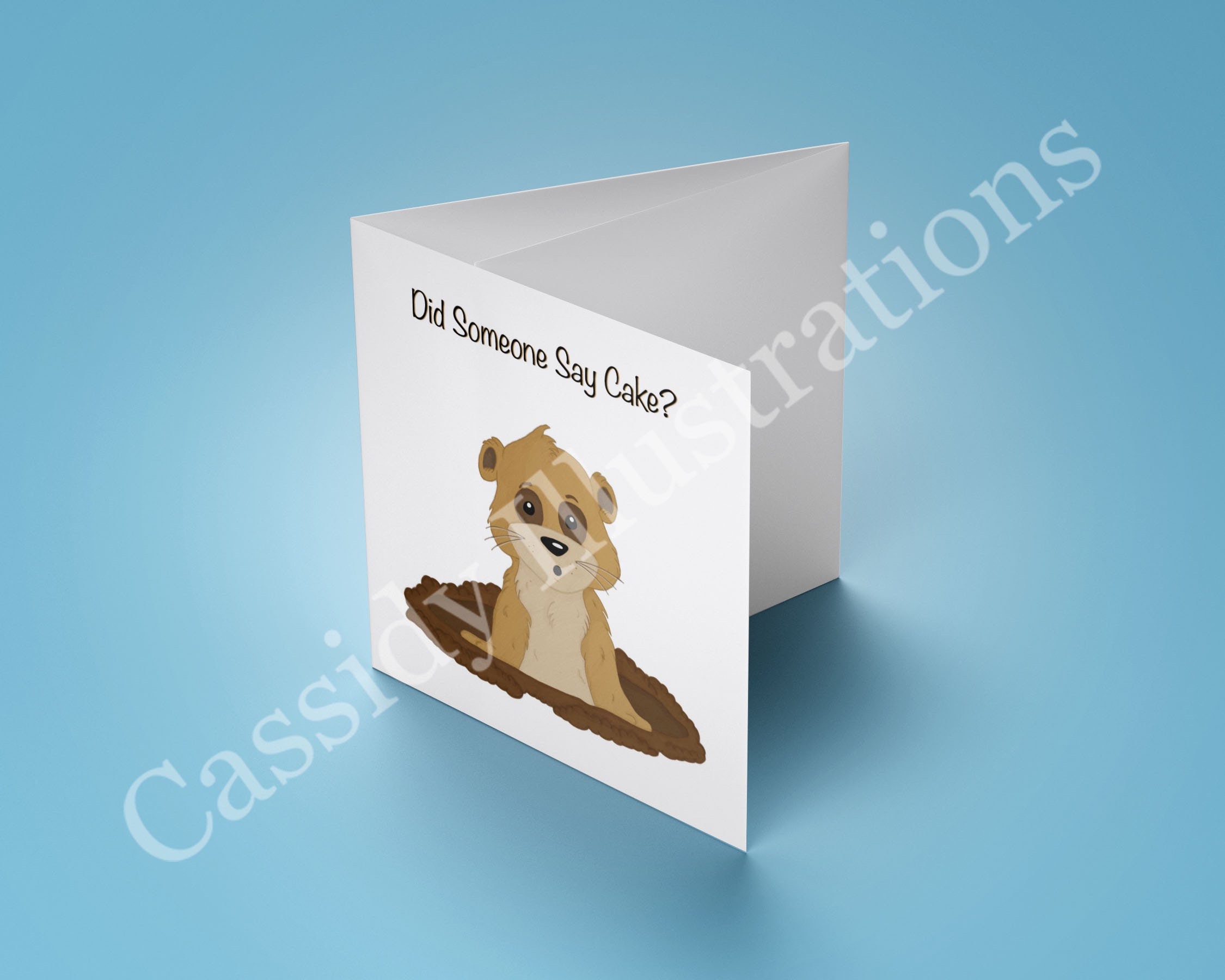 Meerkat/ Meerkats/ Birthday Card/ Meerkat Birthday Card/ Bday Card ...
