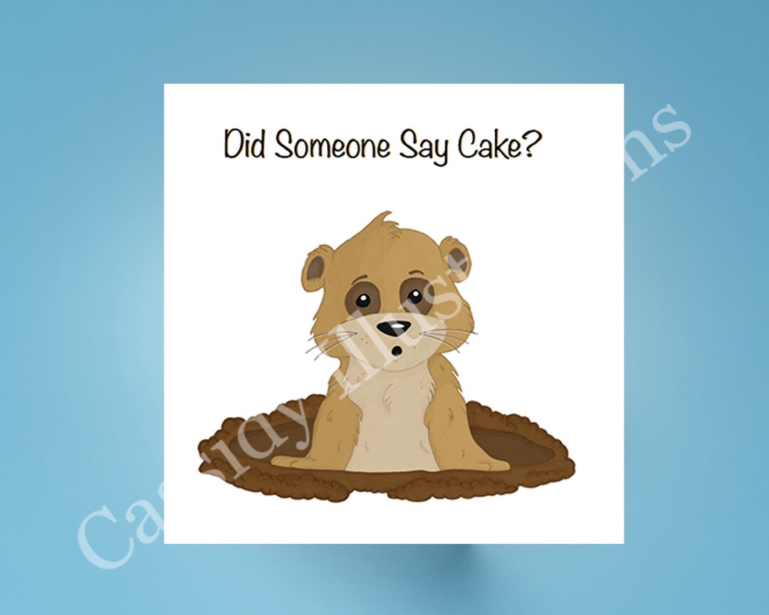Meerkat/ Meerkats/ Birthday Card/ Meerkat Birthday Card/ Bday Card ...