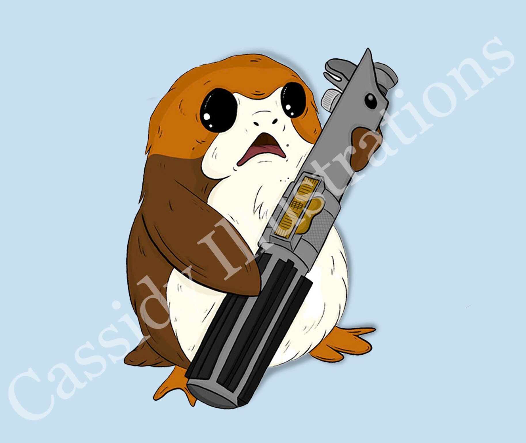Star Wars, Disney, Porg, Sticker, Star Wars Sticker, Disney Sticker ...