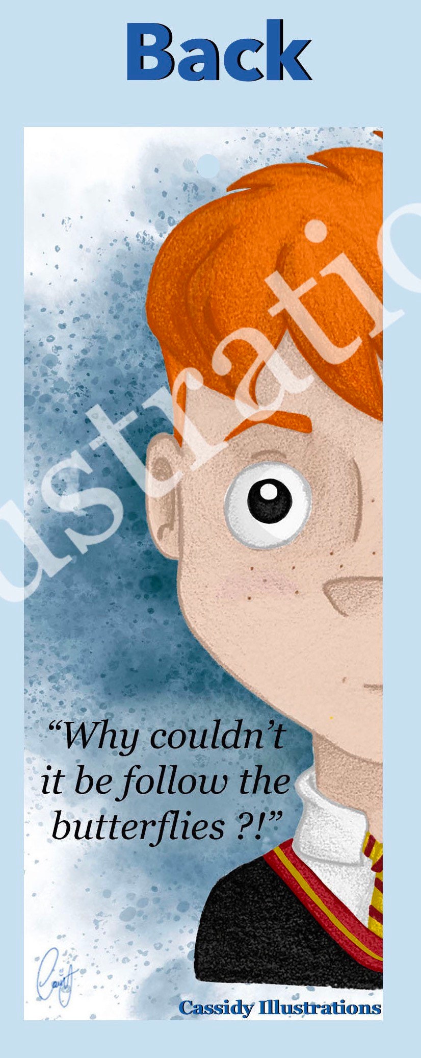 Ron Weasley, Ron, Weasley, Ron Weasley Bookmark, Book, Ron Bookmark ...