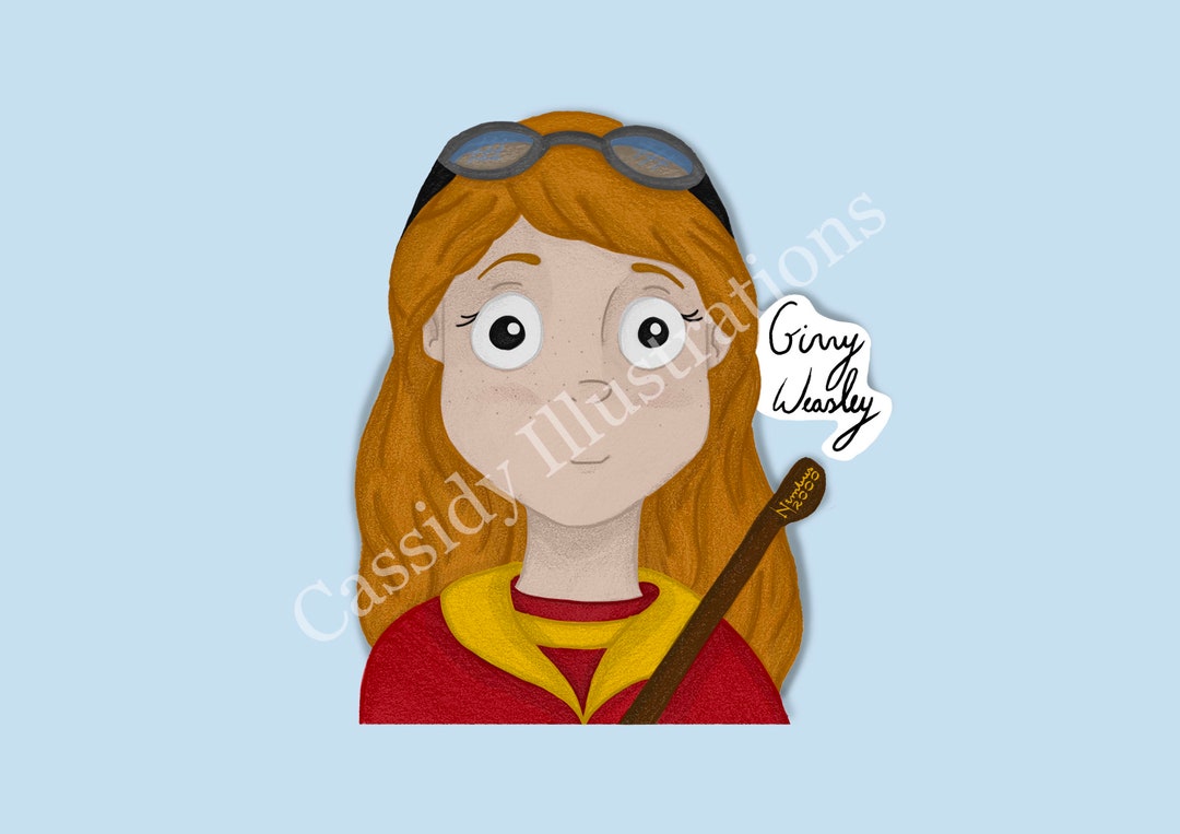 Ginny Weasley Sticker, Philosophers Stone, Chamber of Secrets, Prisoner ...