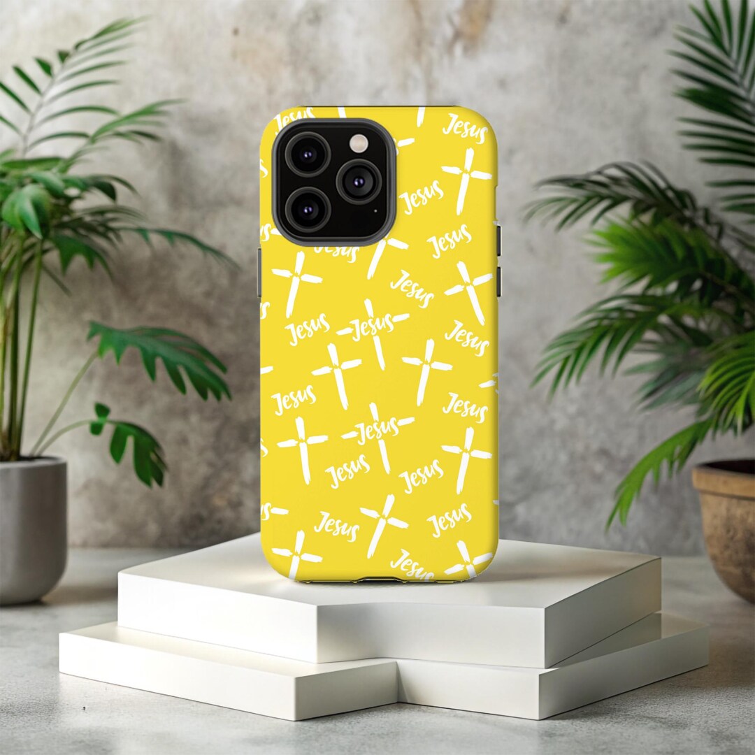 Jesus Tough Phone Case, Jesus Cross Design, Faith-based Gift, Christian ...
