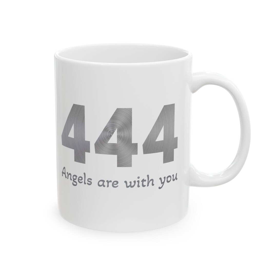444 Angel Number Mug: Synchronicity Spiritual Coffee Cup - Etsy