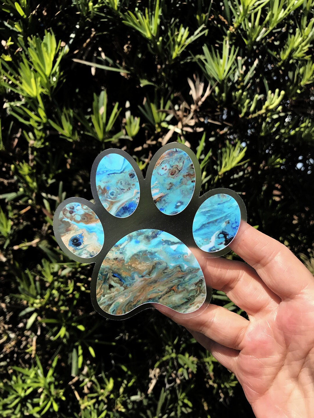 Paw Print, Paw Print Sticker, Vinyl Sticker, Dog Paw Print, Cat Lover ...